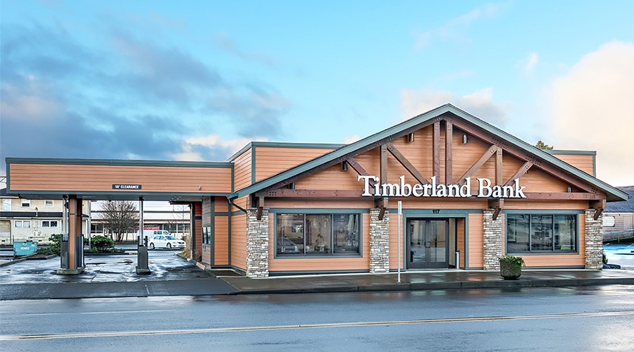 Timberland Bank Branch Design Architecture Aberdeen WA | Financial ...