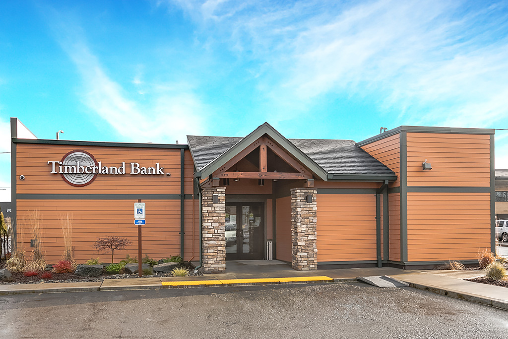 Timberland Bank Branch Design Architecture Aberdeen WA | Financial ...